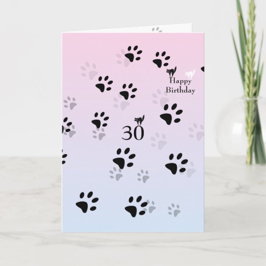 30th Birthday Cats (add Photograph) Card | Zazzle.com
