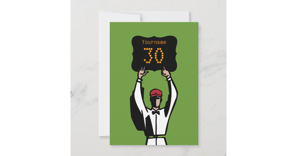30th Birthday Football Party Invitation - Official | Zazzle