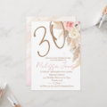 30th birthday Invitation Boho Brunch Invitation | Zazzle