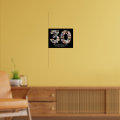 30th Birthday Number 30 Photo Collage Gift Poster | Zazzle