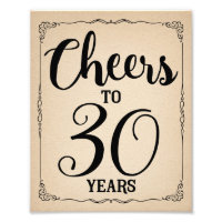 30th Birthday Posters & Photo Prints | Zazzle
