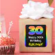 30th Birthday: Rainbow Spectrum # 30, Custom Name Square Sticker | Zazzle