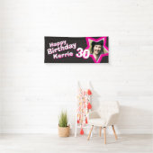 30th birthday star custom photo banner | Zazzle