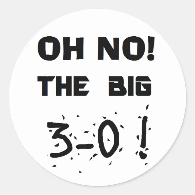 "30th Birthday" Stickers | Zazzle