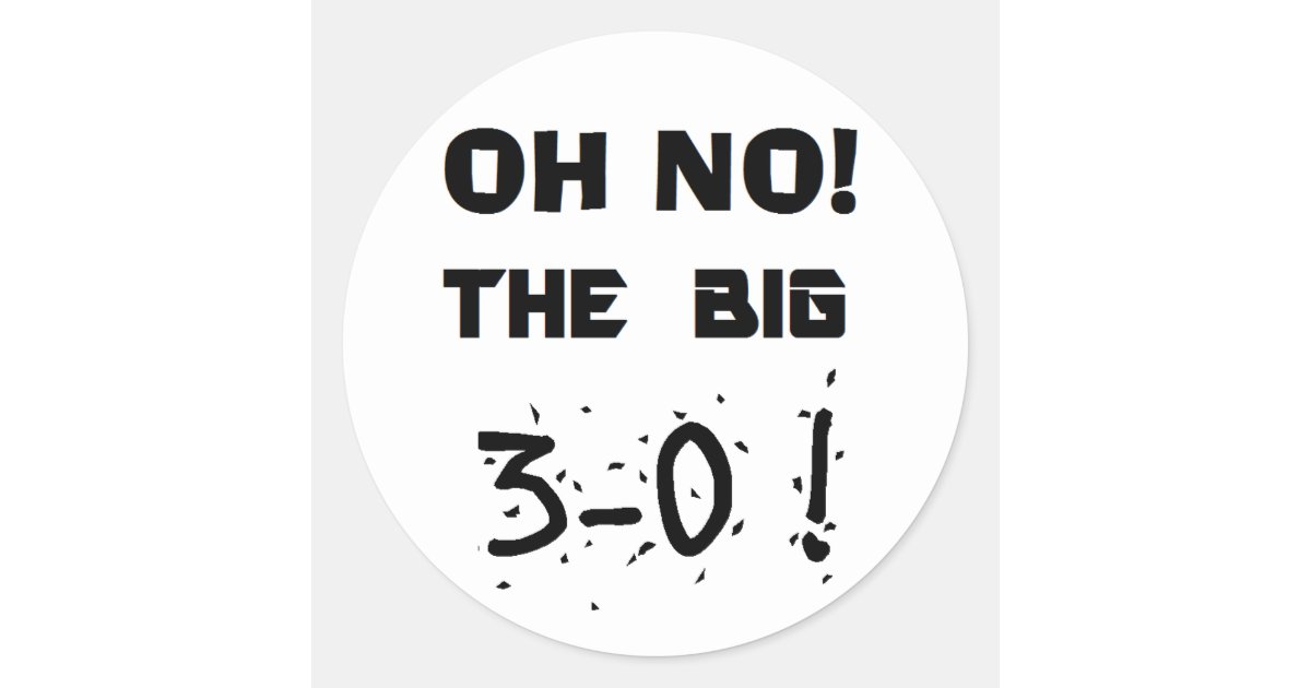 "30th Birthday" Stickers | Zazzle