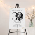 30th Birthday Welcome Sign Gold Board | Zazzle