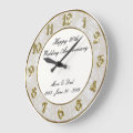 30th Wedding Anniversary Clock | Zazzle