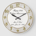 30th Wedding Anniversary Clock | Zazzle