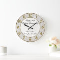 30th Wedding Anniversary Clock | Zazzle