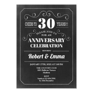30th Anniversary Invitations | Zazzle