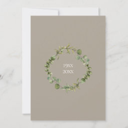 30th Wedding Anniversary Pearl Greenery Garland Invitation | Zazzle
