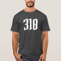 310 Area Code T-Shirt | Zazzle