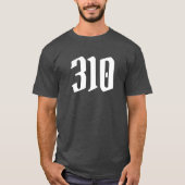 310 Area Code T-Shirt | Zazzle
