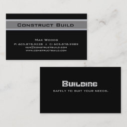 311 Construction Contractor Metal Business Card 10 | Zazzle