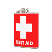 311 First Aid Flask Red | Zazzle