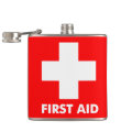 311 First Aid Flask Red | Zazzle