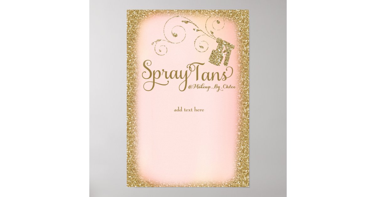 311 Glitter Spray Tan Poster 11x17 | Zazzle