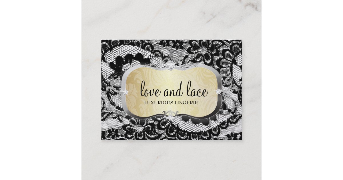 311 Lace de Luxe Gold Business Card | Zazzle