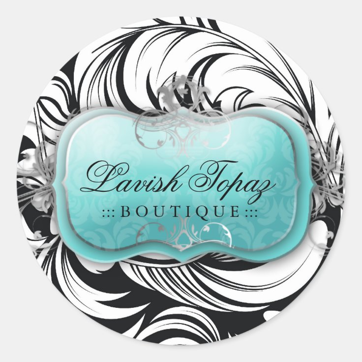 311 Lavish Pink Platter Silver Stickers | Zazzle