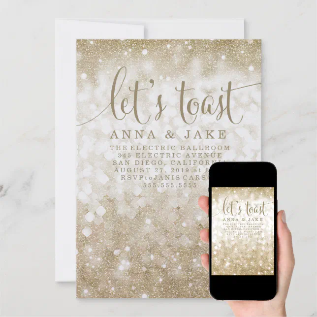 311 Let's Toast Party Invitation | Zazzle