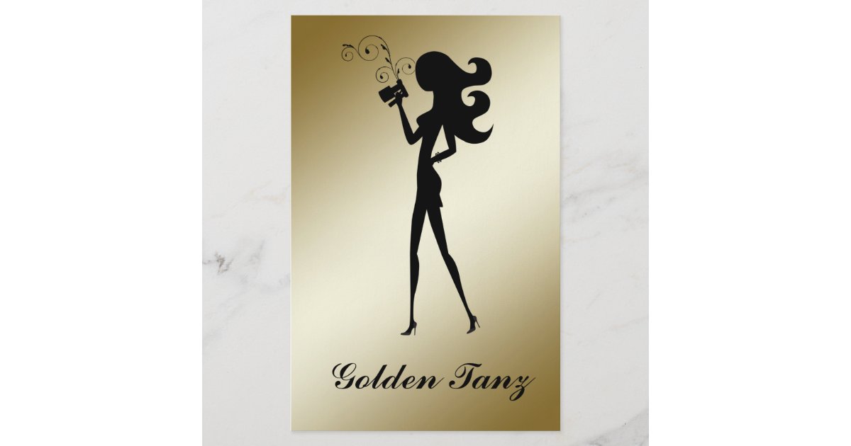 311 Spray Tan Flyer Gold | Zazzle.com