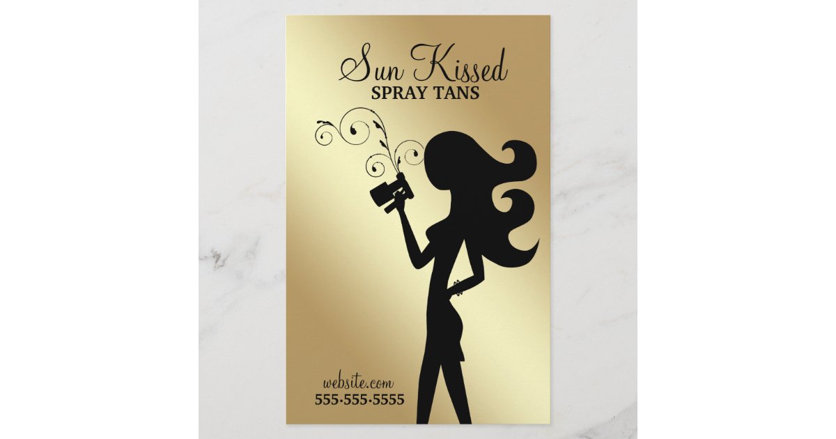 311 Sun Kissed Spray Tan Flyer | Zazzle