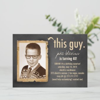 311 This Guy Men's Invitation Party | Zazzle
