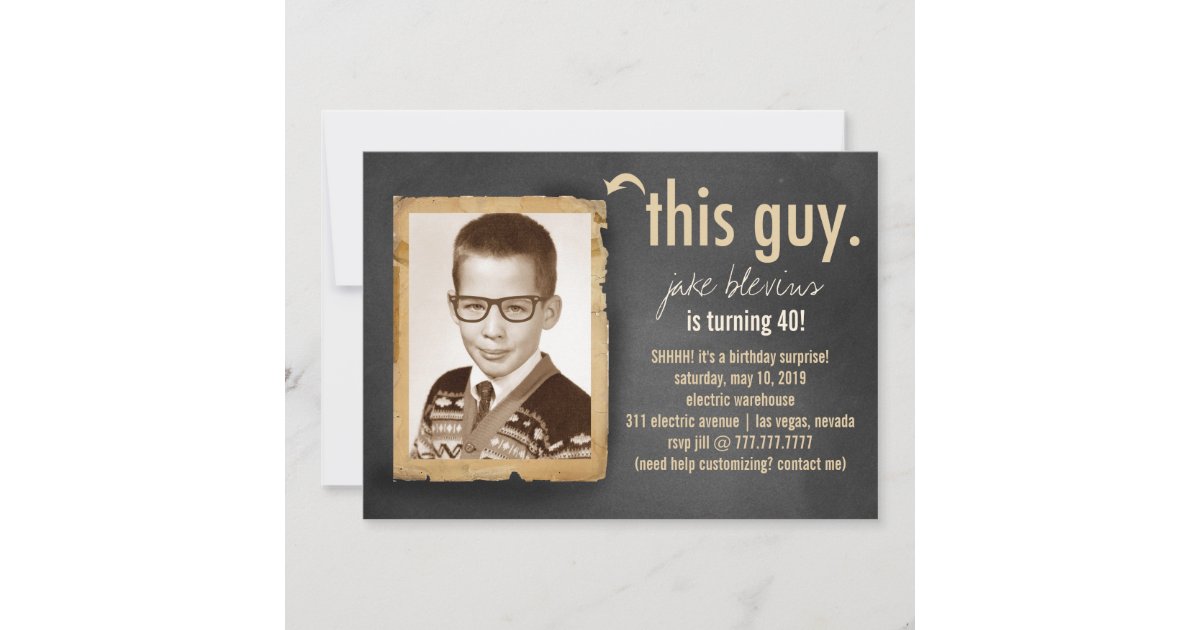 311 This Guy Men's Invitation Party | Zazzle