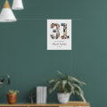 31st Birthday Number 31 Custom Photo Collage Poster | Zazzle