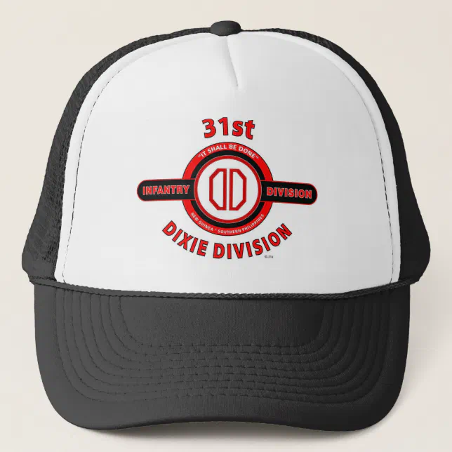 31ST INFANTRY DIVISION "DIXIE DIVISION" TRUCKER HAT | Zazzle