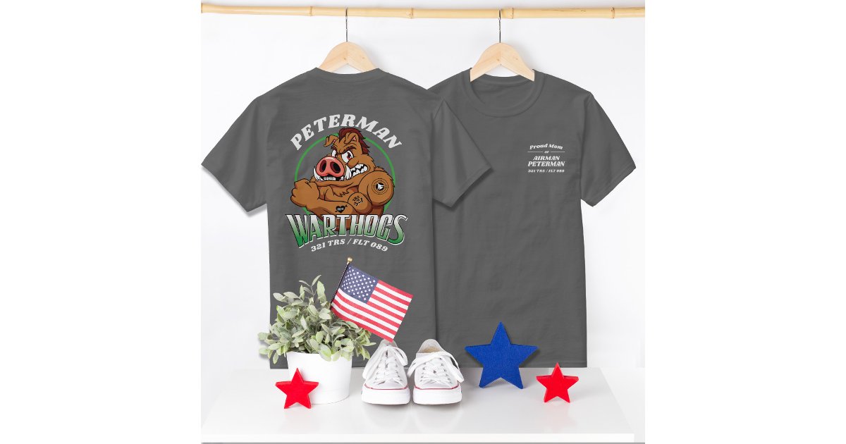 321 Warthogs Air Force Basic Training Graduation T-Shirt | Zazzle