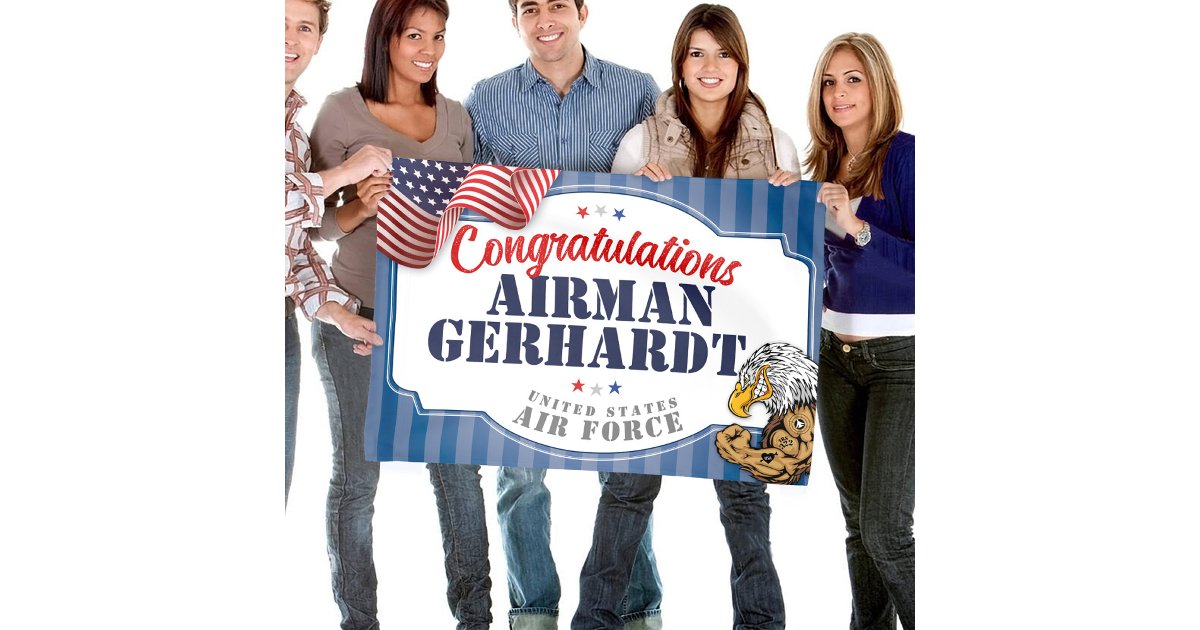 322 TRS Eagles Air Force BMT Graduation Banner House Flag | Zazzle