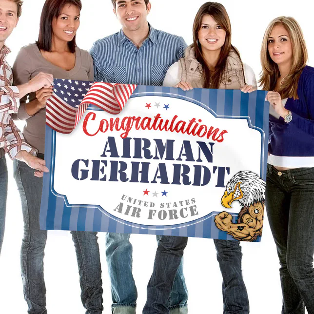 322 TRS Eagles Air Force BMT Graduation Banner House Flag | Zazzle