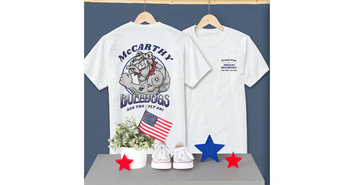 326 Bulldogs Air Force BMT Graduation LIGHT Color T-Shirt | Zazzle
