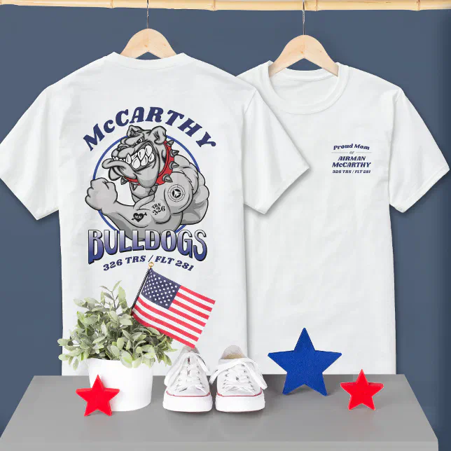 326 Bulldogs Air Force BMT Graduation LIGHT Color T-Shirt | Zazzle