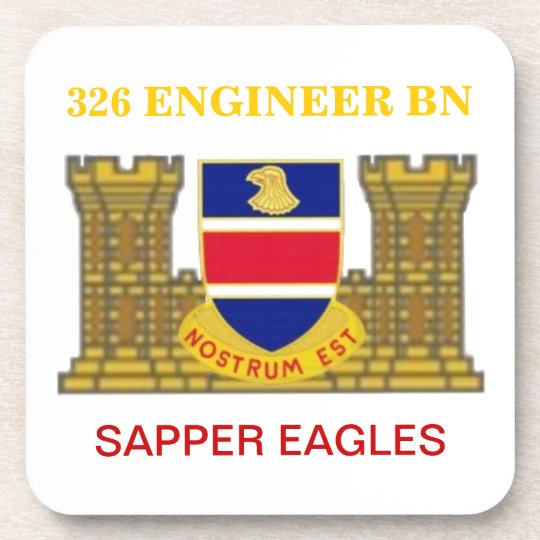 326TH ENGINEER BATTALION SAPPER EAGLES COASTERS | Zazzle.com
