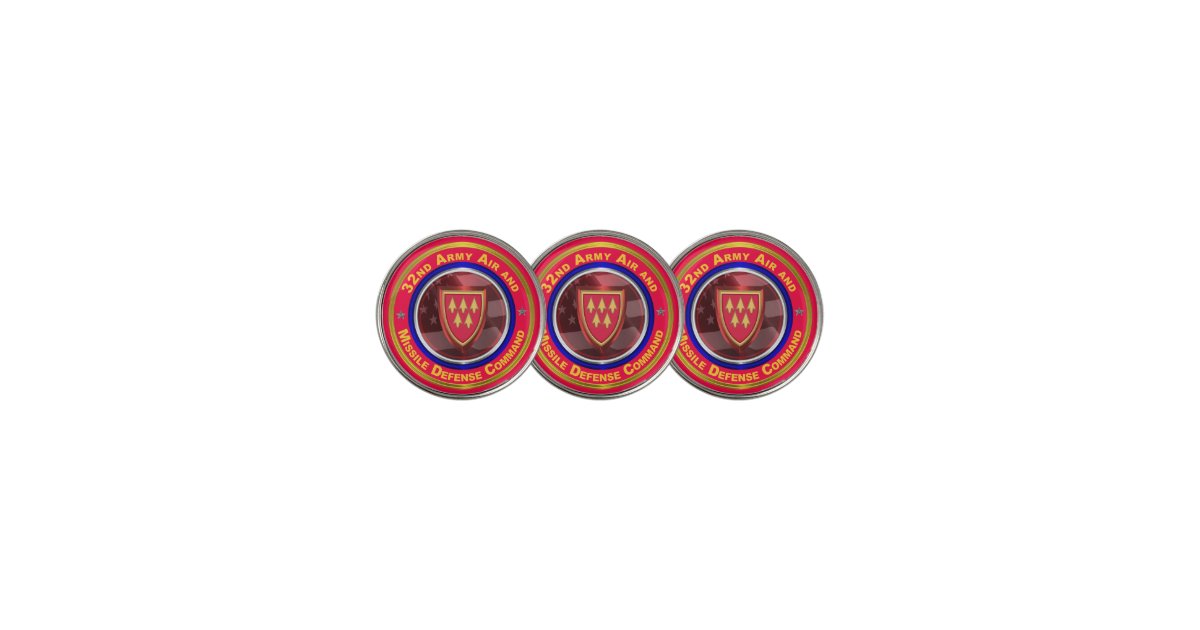 32nd Army Air and Missile Defense Command Golf Ball Marker | Zazzle