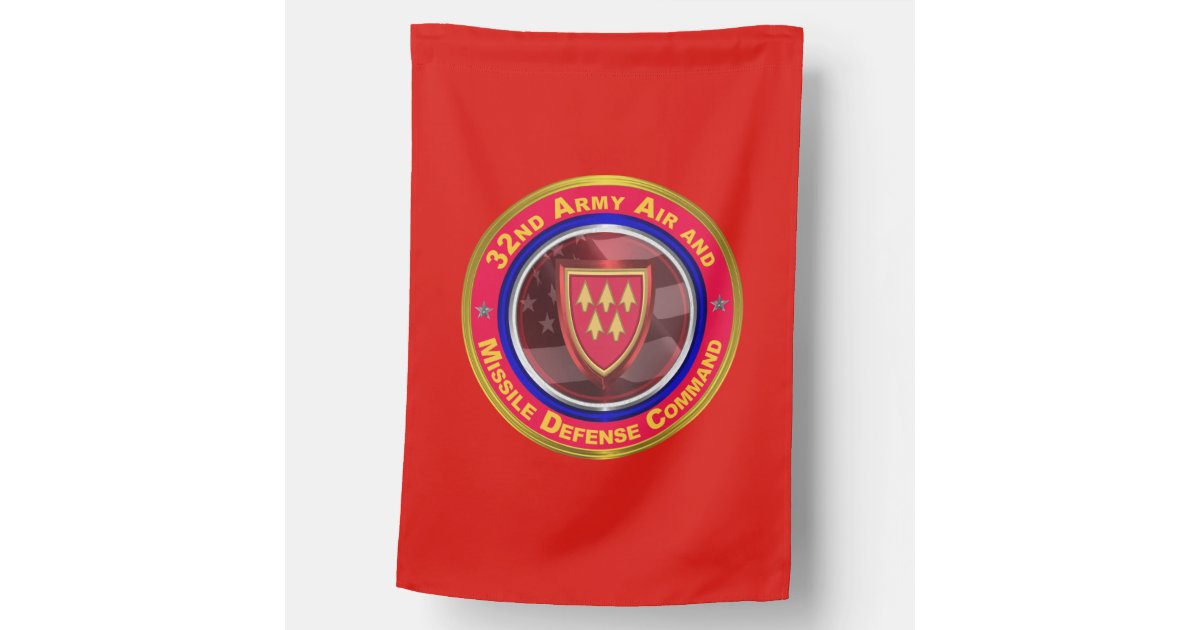 32nd Army Air and Missile Defense Command House Flag | Zazzle