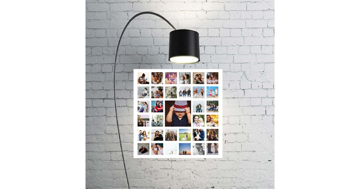 33 Photo Template Personalized Custom Made Collage Poster | Zazzle