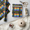 33rd Birthday: Colorful Music Symbols, Rainbow 33 Wrapping Paper | Zazzle
