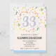 33rd birthday invitation Confetti | Zazzle