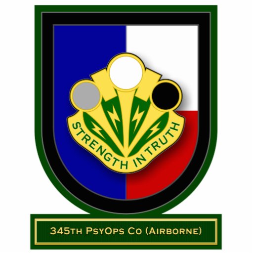 345th Psychological Operations Co - Airborne flash Photo Cut Out | Zazzle