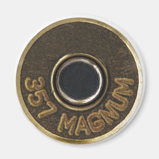 357 Magnum brass shell casing Magnet | Zazzle.com