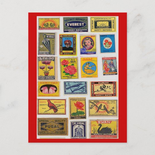 #35 Safety Matches Vintage Postcard | Zazzle.com