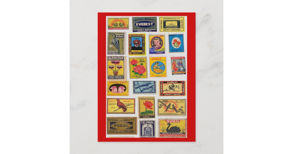 #35 Safety Matches Vintage Postcard | Zazzle