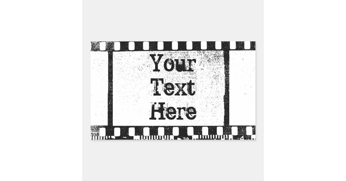 35mm Film Rectangular Sticker | Zazzle