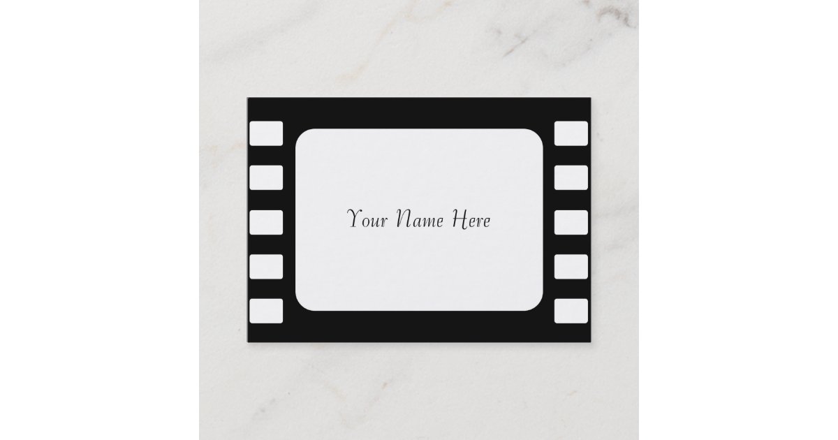 35mm Film, Your Name Here Business Card | Zazzle