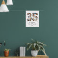 35th Birthday Number 35 Custom Photo Collage Poster | Zazzle