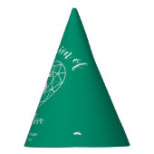 35th emerald wedding anniversary custom party hats | Zazzle