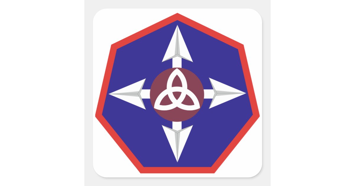 364th Sustainment Command Square Sticker | Zazzle